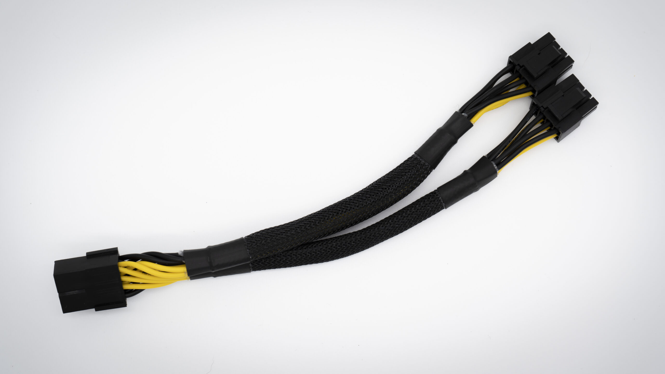 8-Pin to Dual 8-Pin (6+2) Splitter - Sleeved Extension Cable - 9 Inches ...