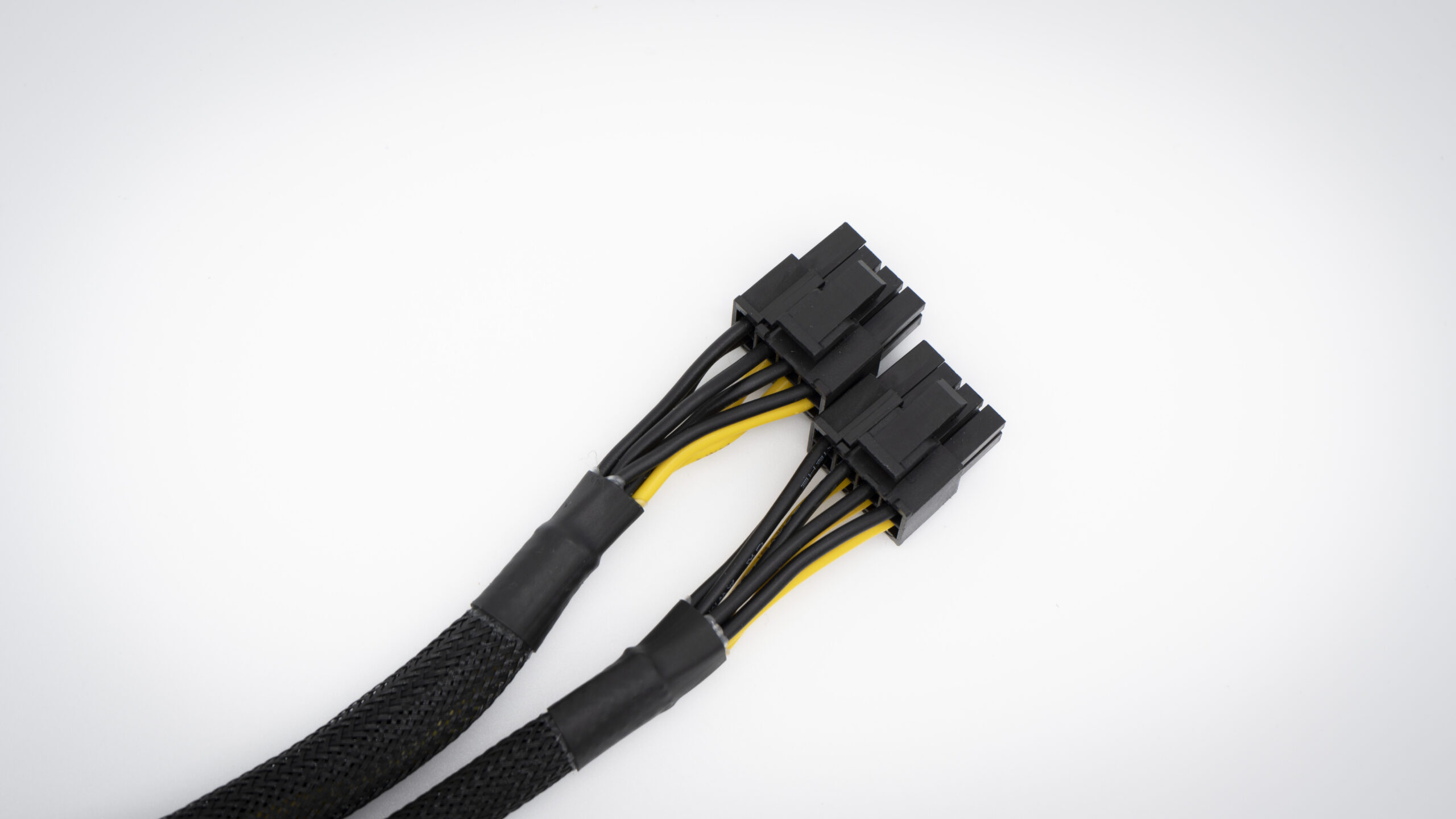 8-Pin to Dual 8-Pin (6+2) Splitter - Sleeved Extension Cable - 9 Inches ...