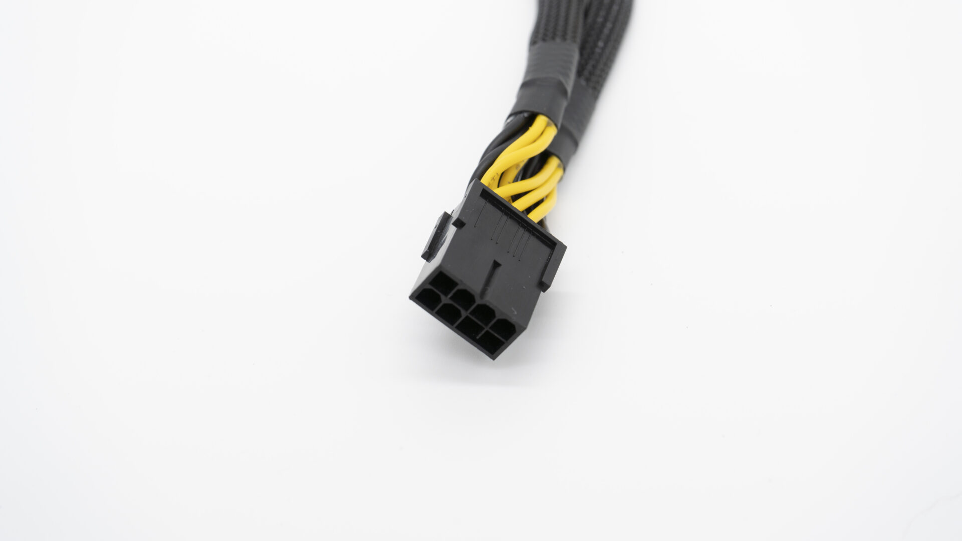 8-Pin to Dual 8-Pin (6+2) Splitter - Sleeved Extension Cable - 9 Inches ...