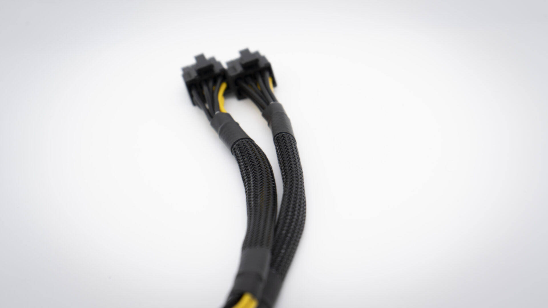 8-Pin to Dual 8-Pin (6+2) Splitter - Sleeved Extension Cable - 9 Inches ...