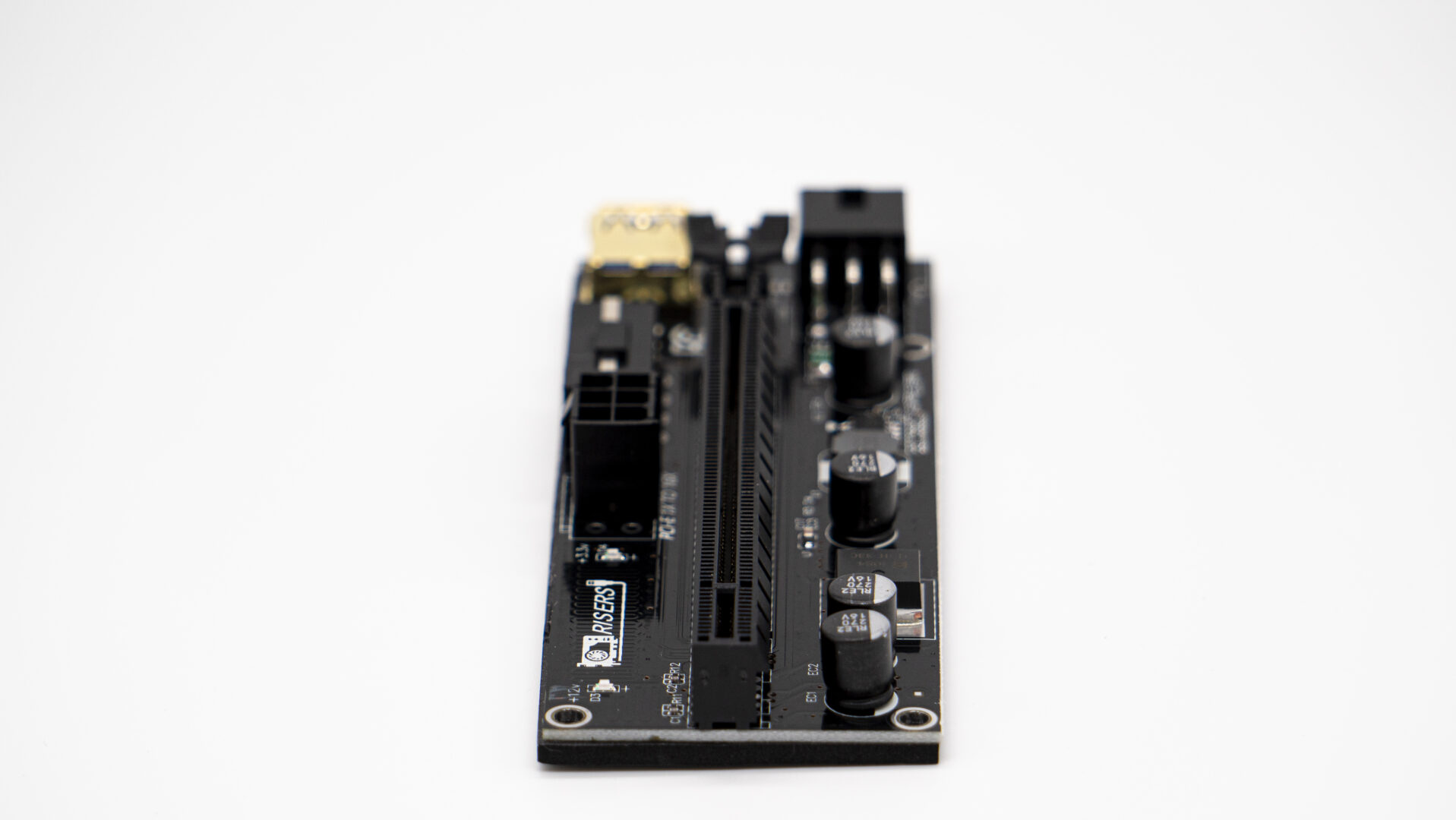 GPURisers.com - 4 Capacitor - 6 Pack Black GPU Risers