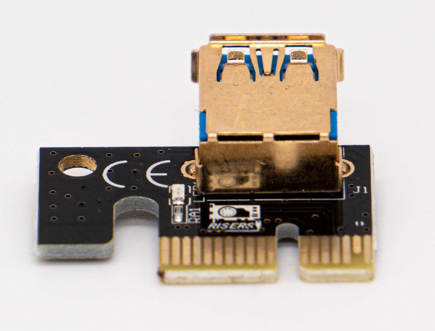 GPURisers.com - 4 Capacitor - 6 Pack Black GPU Risers