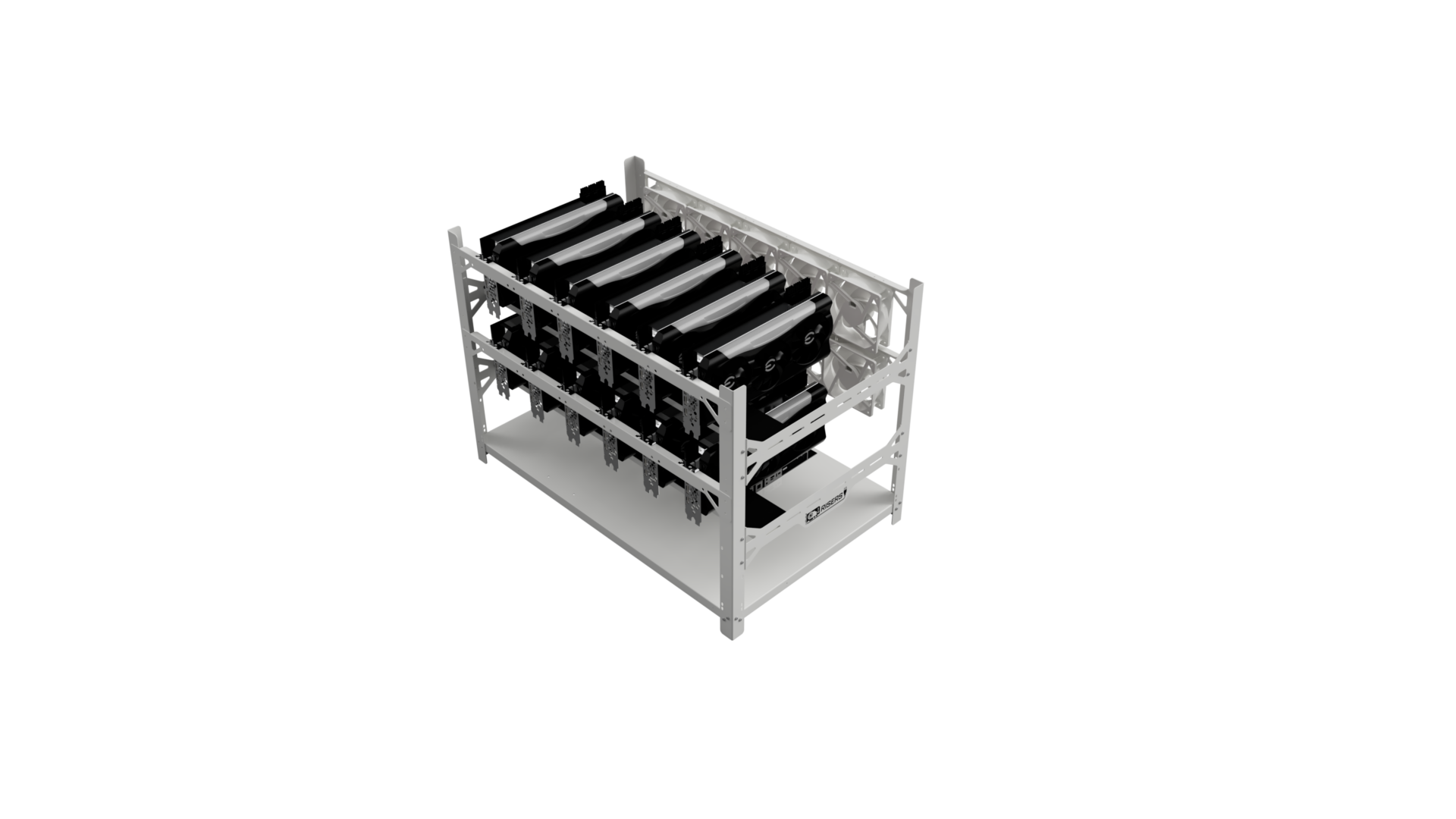 GPURisers 12 GPU OMEGA Mining Frame - GPURisers.com