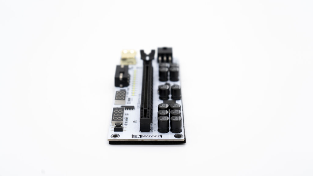 12 Capacitor GPU Risers - 6 Pack - GPURisers.com